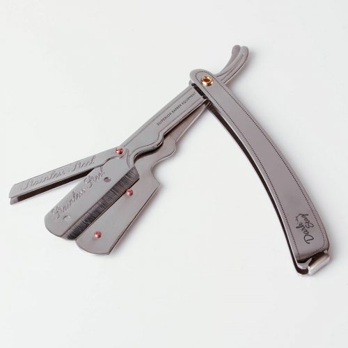 Premium Stainless Steel Straight Razor | Shaving | Dark Stag