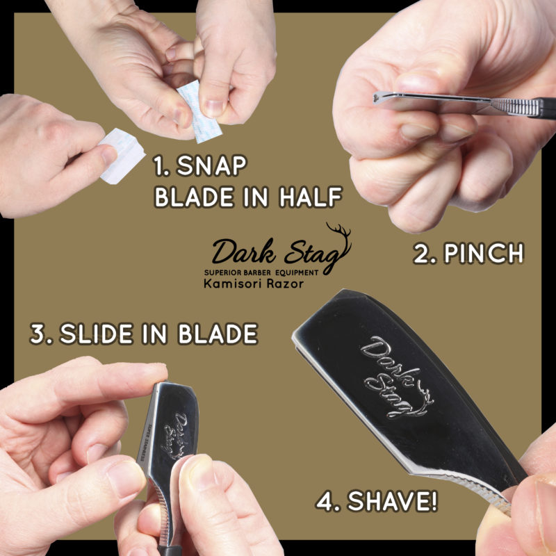 Kamisori Razor - Black Edition - Japanese Razor | Straight Razor | Dark ...